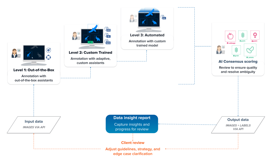 Accelerated Annotation: AI-assisted labeling with a human touch